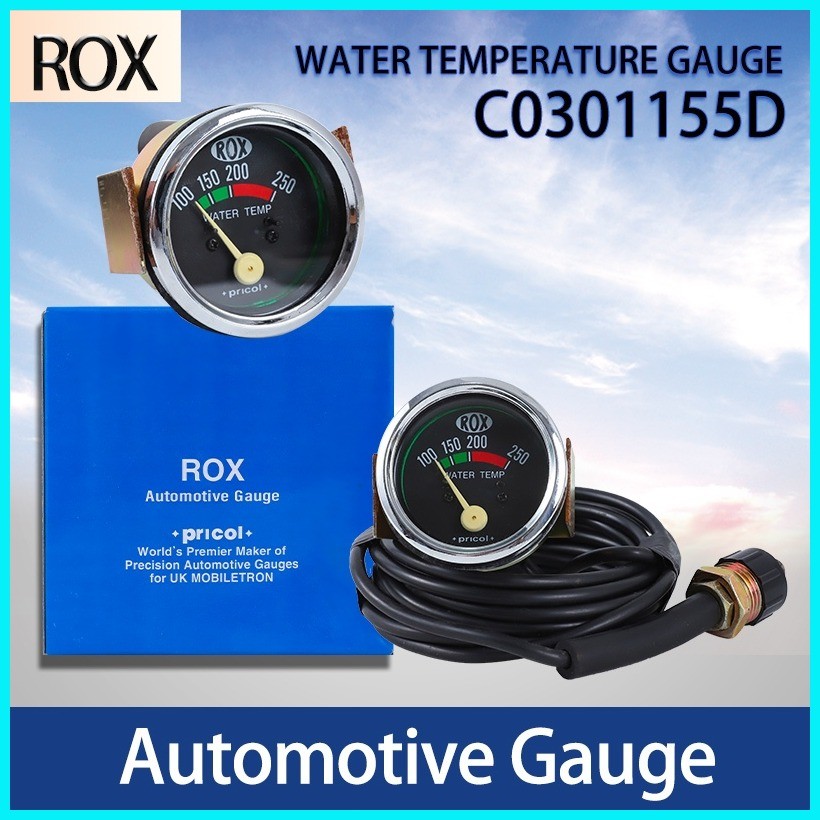 ROX Water Temperature Gauge for Car Universal C301155D (WITH COLORED ...