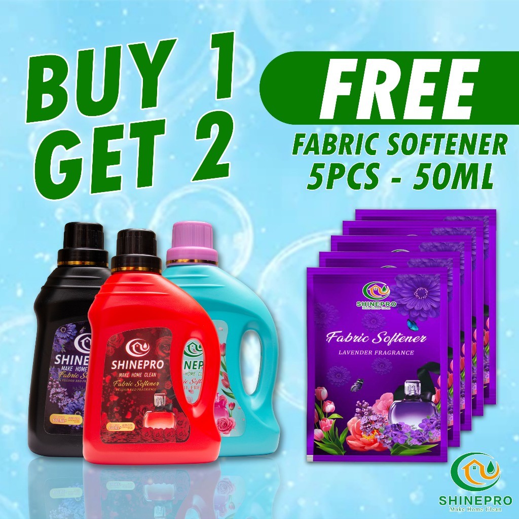 Shinepro Buy 1 Get 2 Assorted Fabric Softener Plus Free 5pcs 50ml ...
