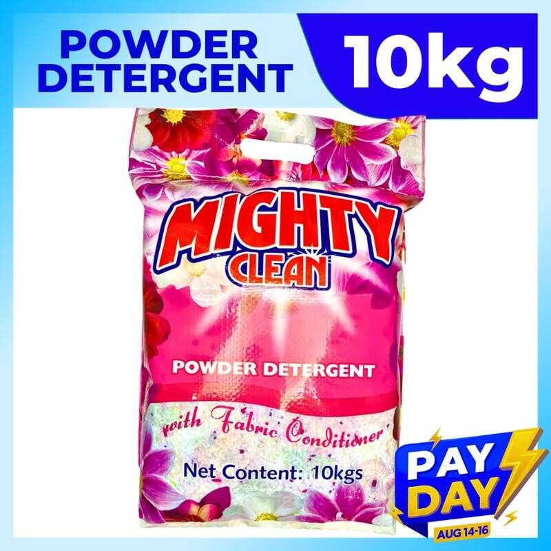10 KILOS Mighty Clean Detergent Powder Floral Blossom KILOGRAM SACK ...