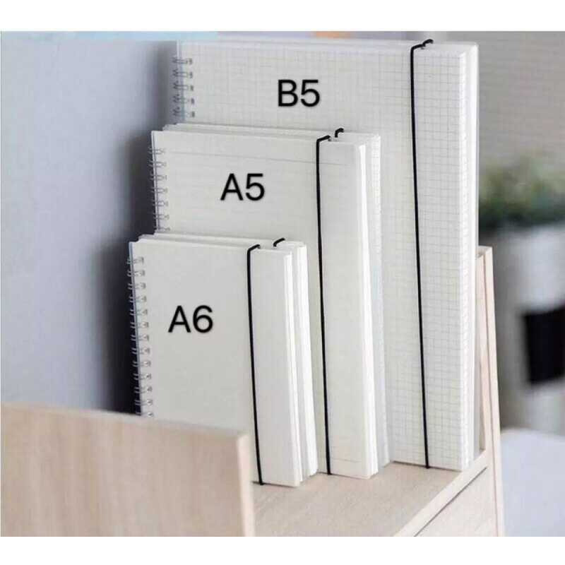 A5 Muji Styled Notebook Blank/Dotted/Line/Grid 3 | Shopee Philippines