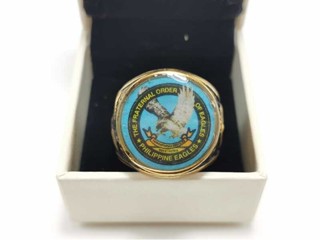 HL Latest Style Eagles Fraternal Mens Gold Plated Philippine Eagle Kuya ...