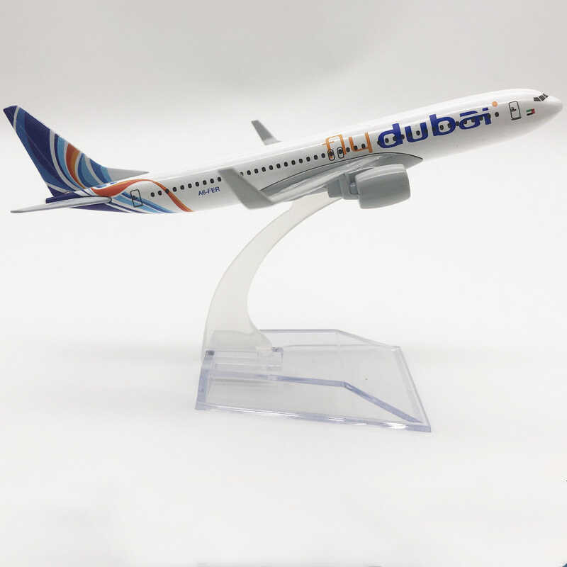 Airlines Aircraft Flydubai 16Cm Airplanes Boeing B737 Metal Plane Model ...
