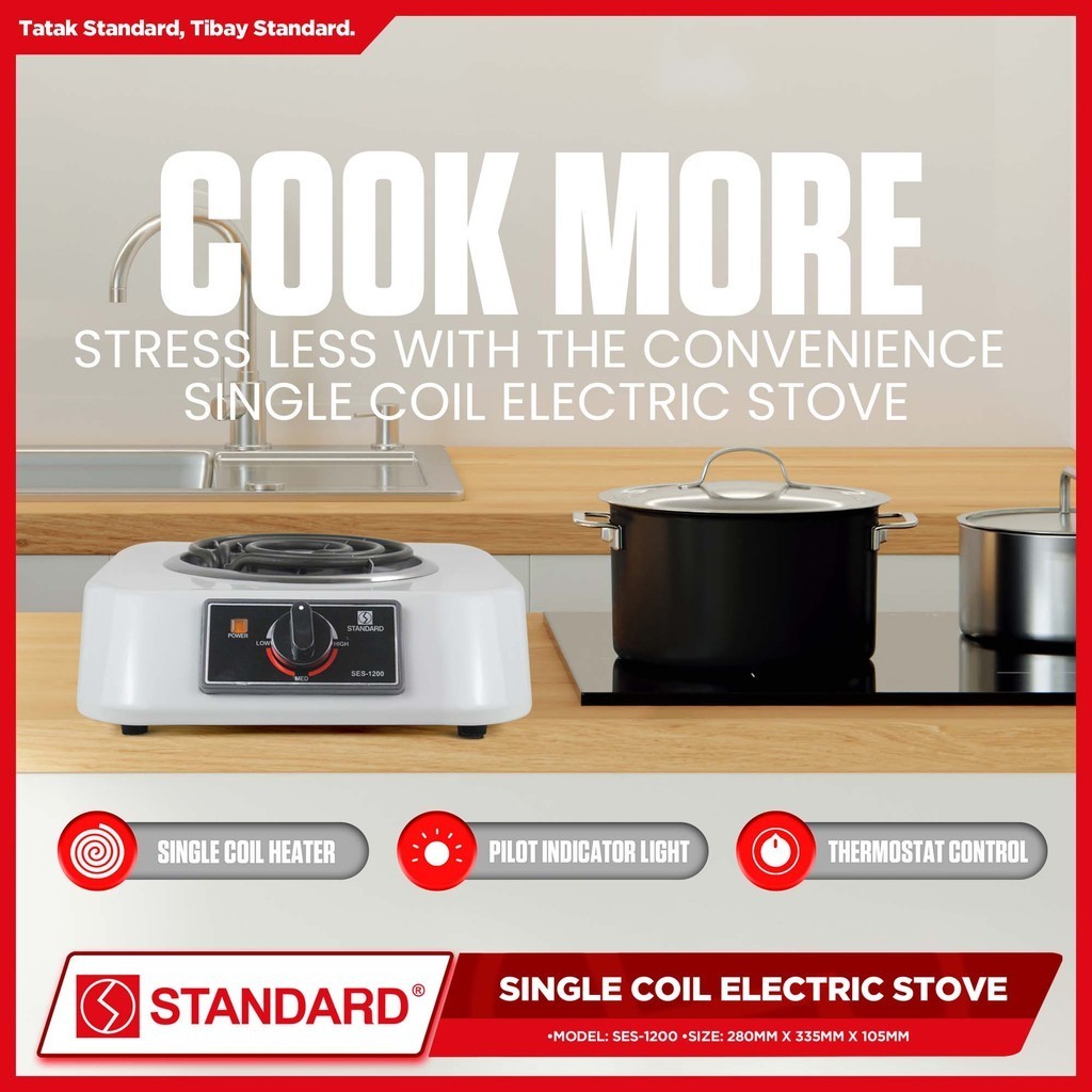 STANDARD Single Coil Electric Stove 1200W | Shopee Philippines