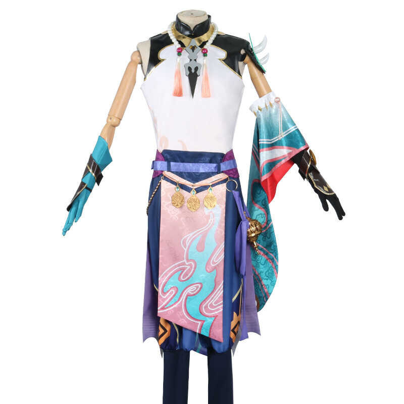 Genshin Game Impact Xiao Cosplay Costumes Wig Mask Role Play Props ...