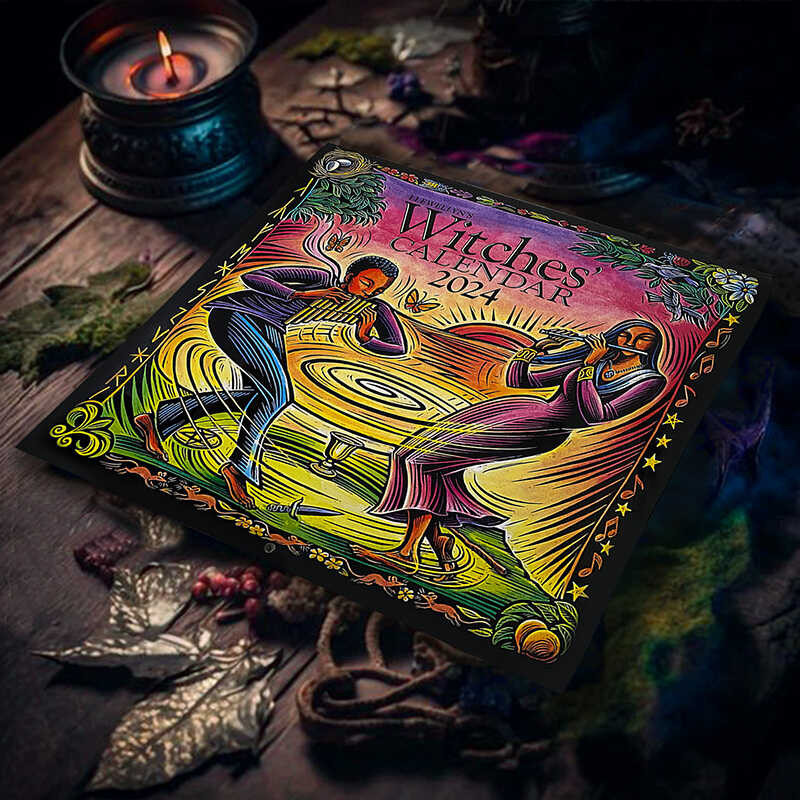 LY WitcH 2024 Moon PHASe HAnging PAgAn WitcHeS' CAlendAr For AltAr ...