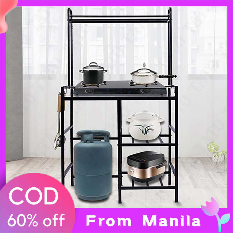 Kitchen Organizers Rack gamit ang Spice Racks Double Burner Stove Heavy ...