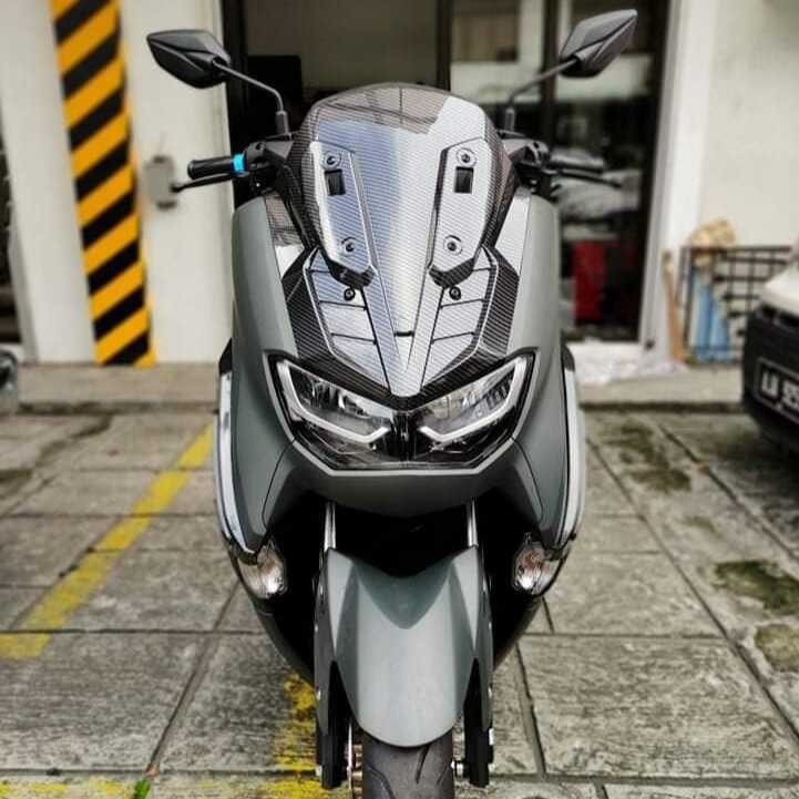 Nmax V2 Carbon Front Cowling Cover Windshield Chest Panel Hydro Dip c ...