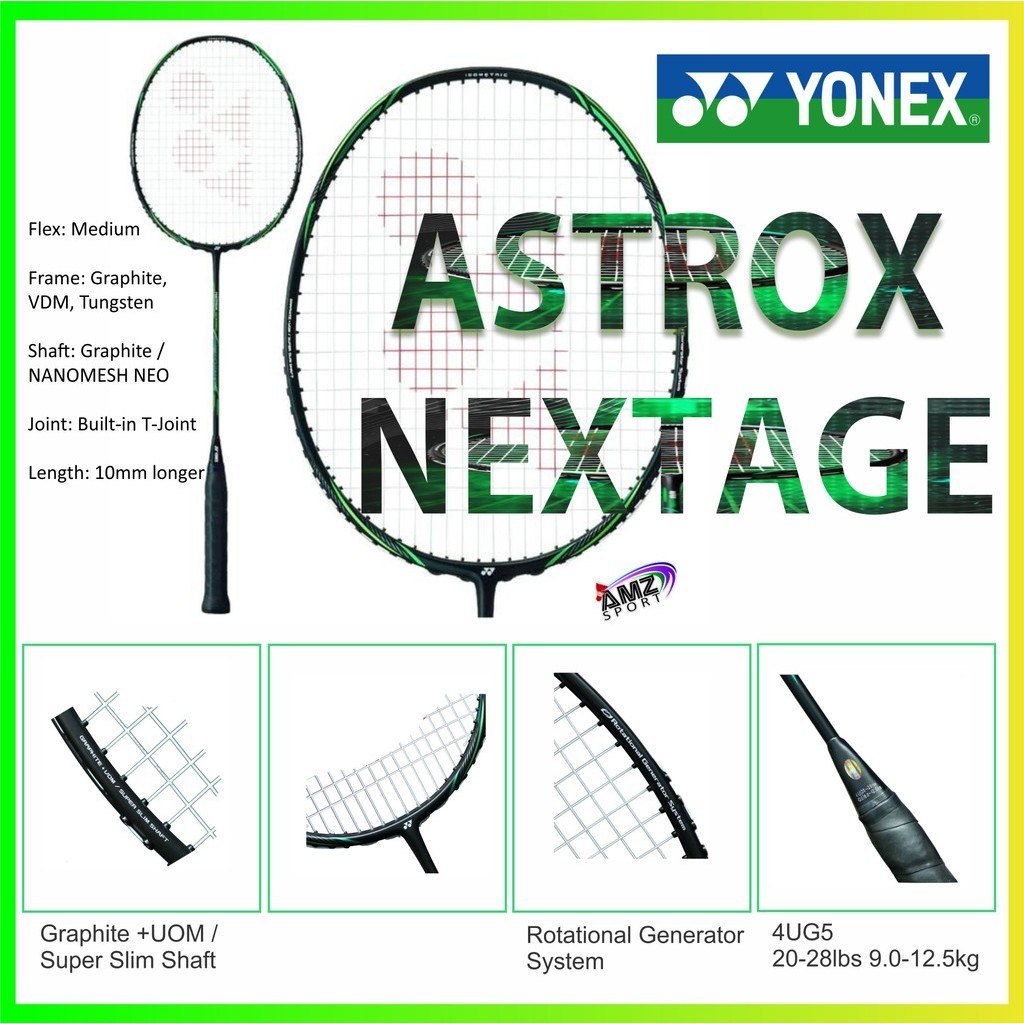 NEW YONEX ASTROX NEXTAGE FREE BAG Badminton Racket *RADY | Shopee ...