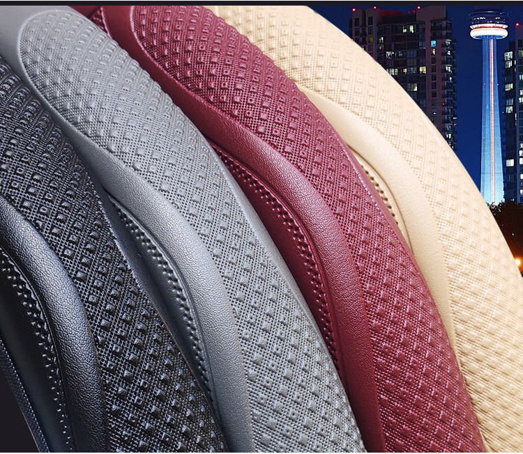 Universal Car Pu Leather Steering Wheel Covers Anti Slip Skidproof