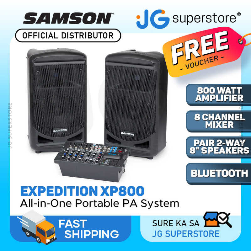 Samson Expedition XP800 All in One Public Address PA Speaker System ...