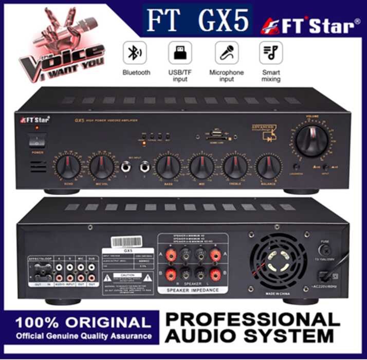 Ft-Star 2020 Gx5 High Power Videoke Amplifier 600W X 2 | Shopee Philippines