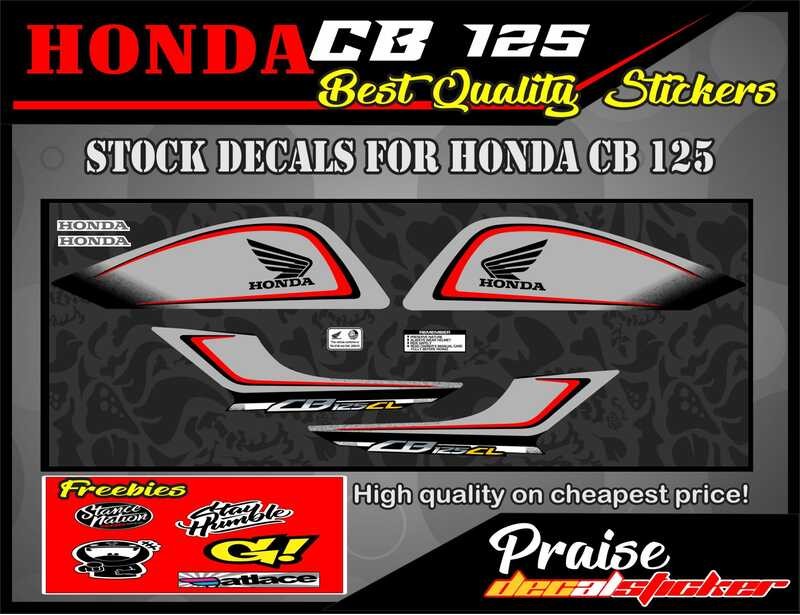 HONDA CB 125 STICKER DECALS | Shopee Philippines