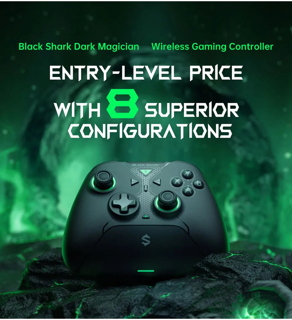Black Shark Gamepad Wireless Controller Black Wizard Hall Magnetic ...