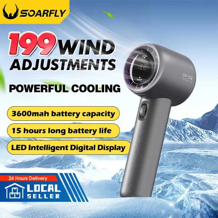 Portable SOARFLY Handheld Turbo Jet USB Rechargeable Outdoor Mini Fan ...