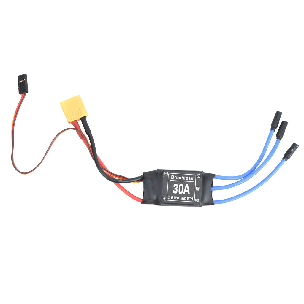Aircraft Speed Controller 30A Brushless ESC XT60 Electronic Speed ...