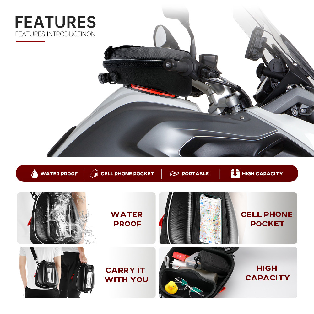 Tank Bag Luggage For KAWASAKI ZX25R ZH2 NINJA 650 400 1000SX Z H2 Z900 ...