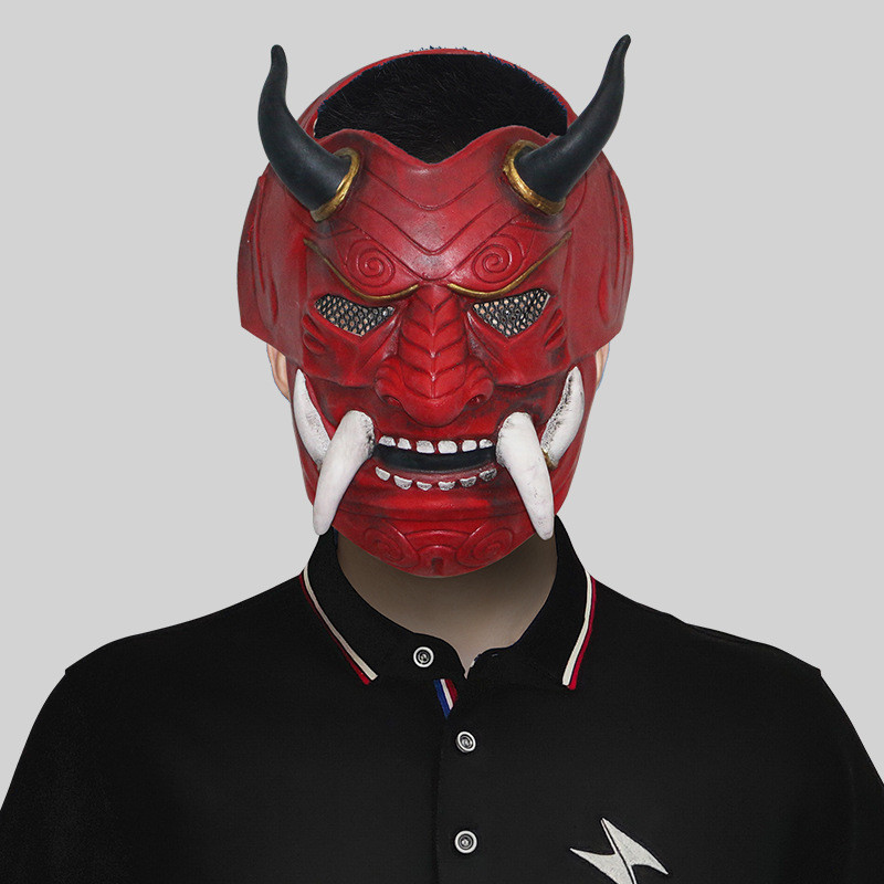 Hannya Red Remarkable Demon King Mask Crafted From Durable Latex For ...