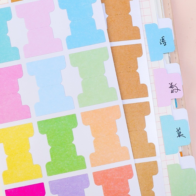 10Pcs/Pack Colorful Classification Index Stickers - Reading Book Page ...