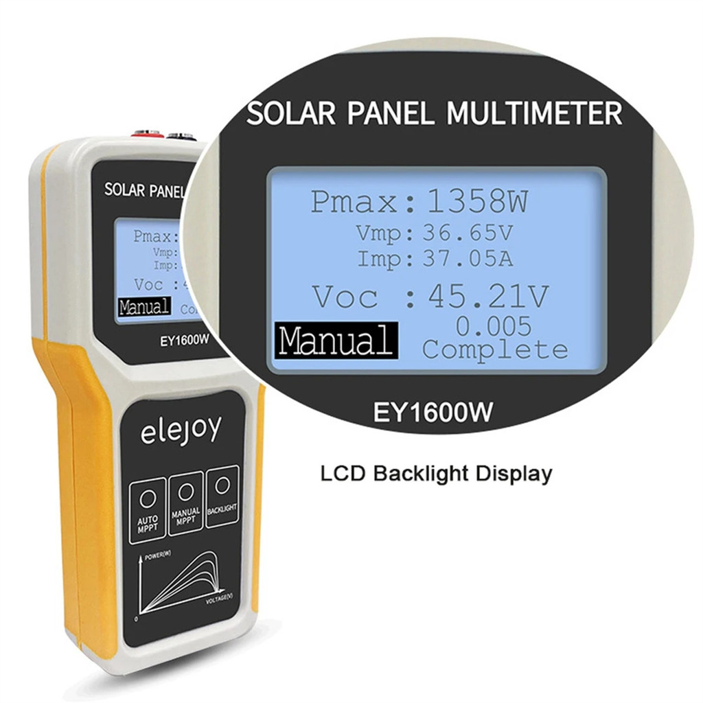 ELEJOY El400b Photovoltaic Multimeter Solar Panel MPPT Tester Voltage ...
