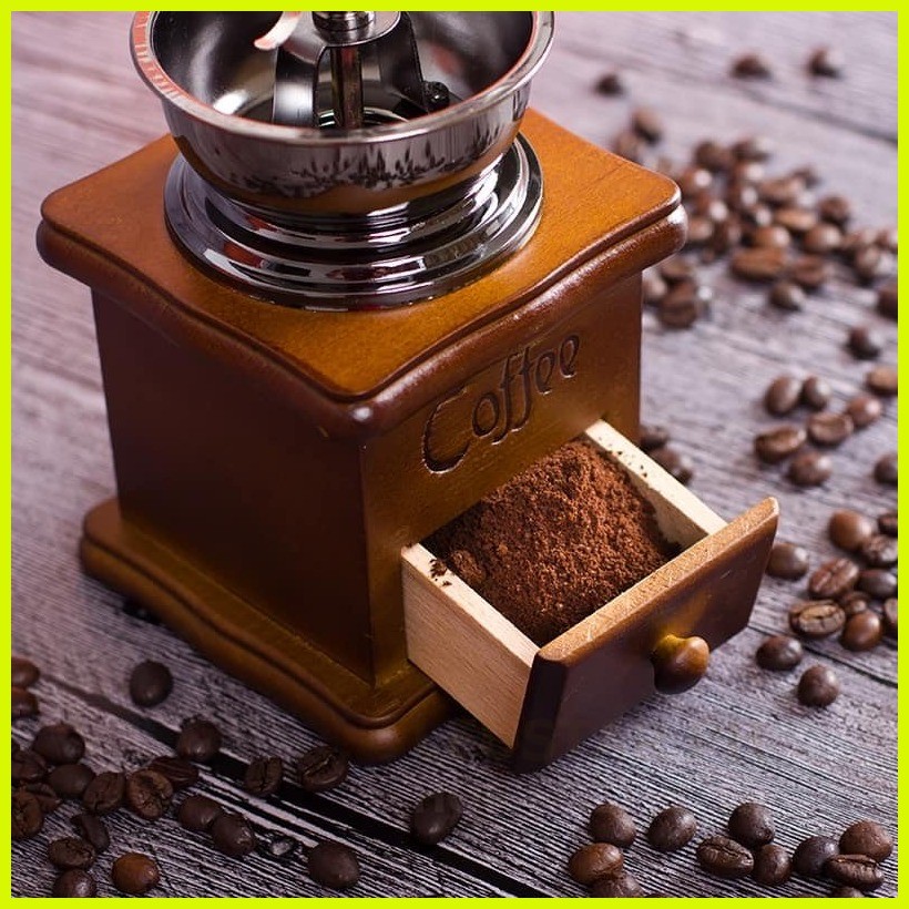§ Manual Coffee Grinder Bean Grinder Wooden Vintage Hand Grinding ...
