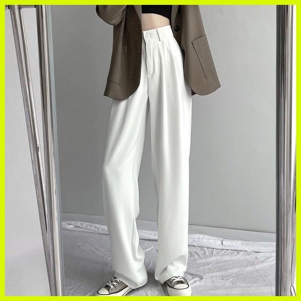 ∈ Korean trouser pants for women high waist pants wide leg trousers ...