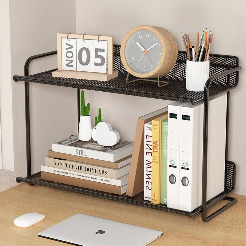 Desktop Storage Rack Living Room Student Desk Multi-layer Bookshelf ...