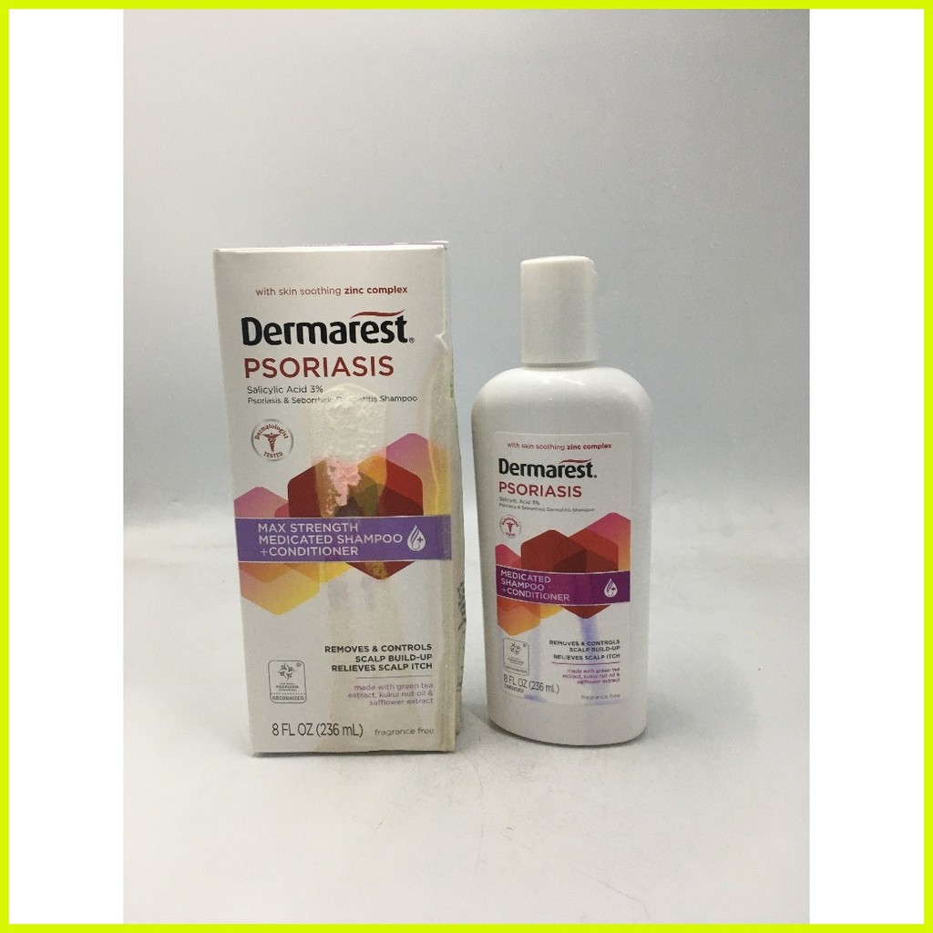 Dermarest Psoriasis Max Strength Medicated Shampoo + Conditioner 8floz ...