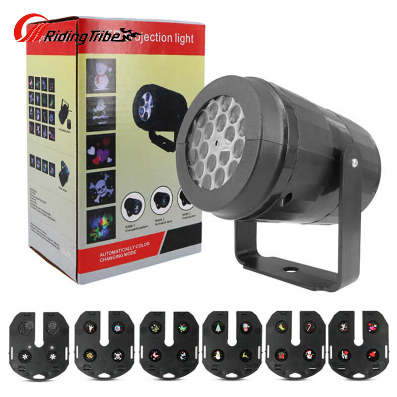 Christmas Projector Lights, 6 Slides Rotating LED Projection Light ...