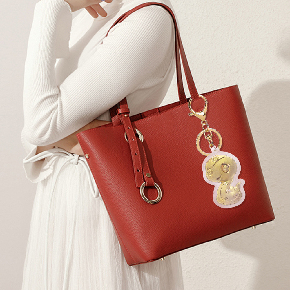 Creative Golden Snakes Gourd Lucky Charms Keyring Backpack Hanging ...