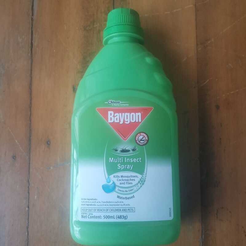 Baygon Multi Insect Spray Waterbase Refill Kill Moquitoes, Roaches And ...