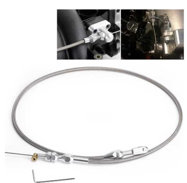 Modified Stainless Steel Braided Throttle Cable Throttle Body Cable ...