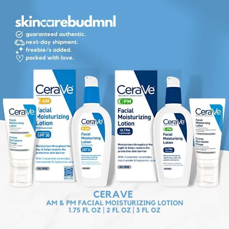 IMPORT COD Original Product Cerave AM PM Facial Moisturizing Lotion Oz ...