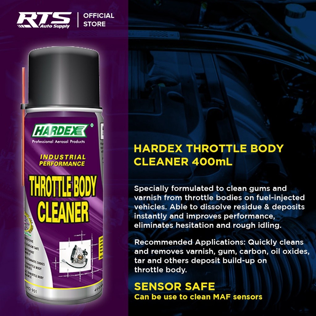 Hardex Throttle Body and Mass Air Flow Sensor Cleaner 400mL | Shopee ...