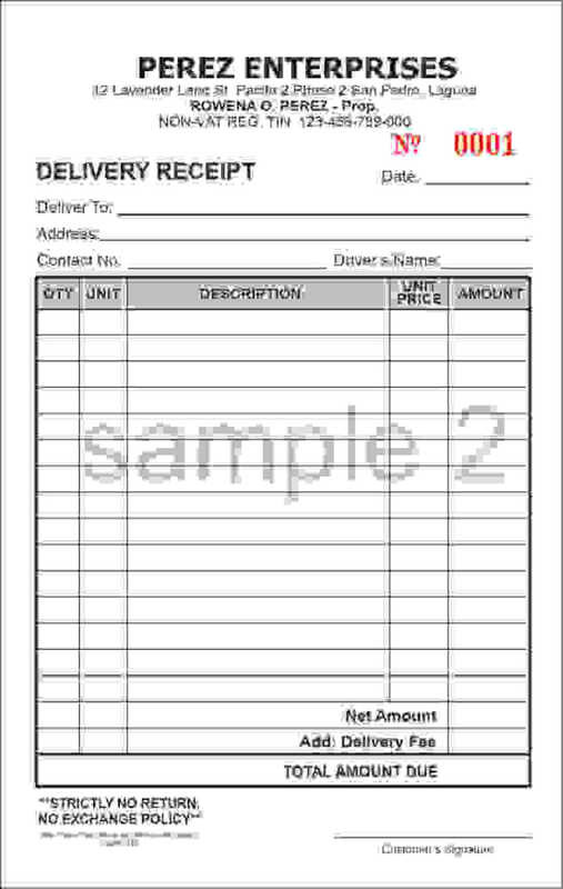 CUSTOMIZED FORMS DELIVERY Receipt/ Invoice/Voucher/Cash Voucher ...