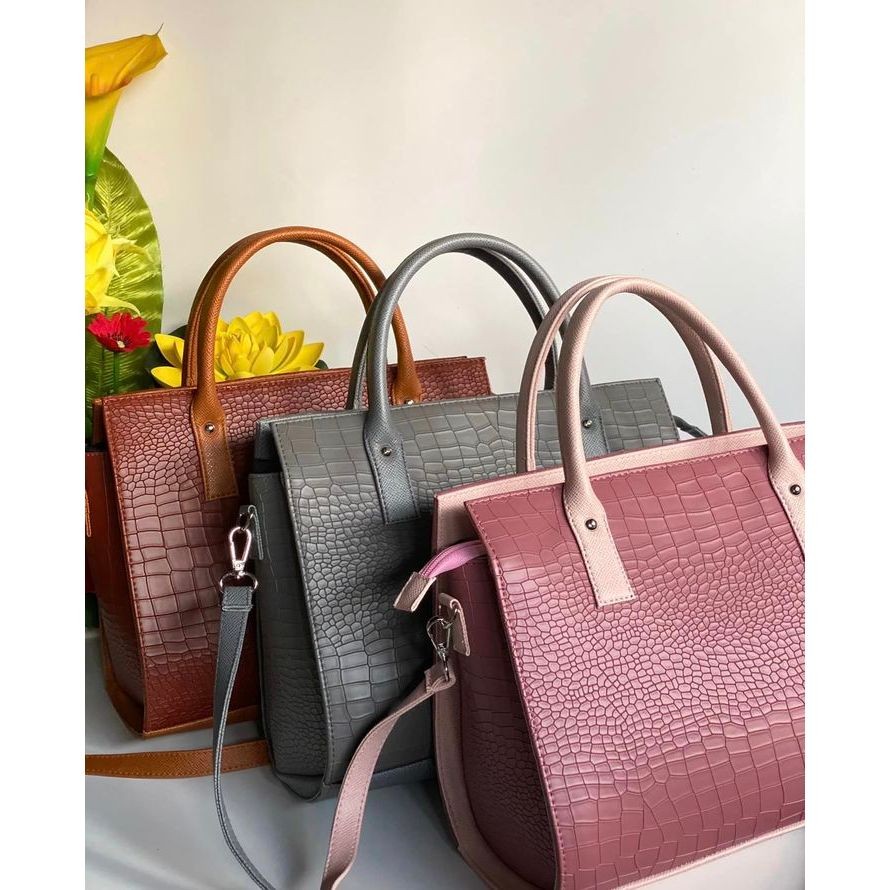 ♞Marikina Bags Rachel Handbag Crossbody sling bag in Croc Material ...