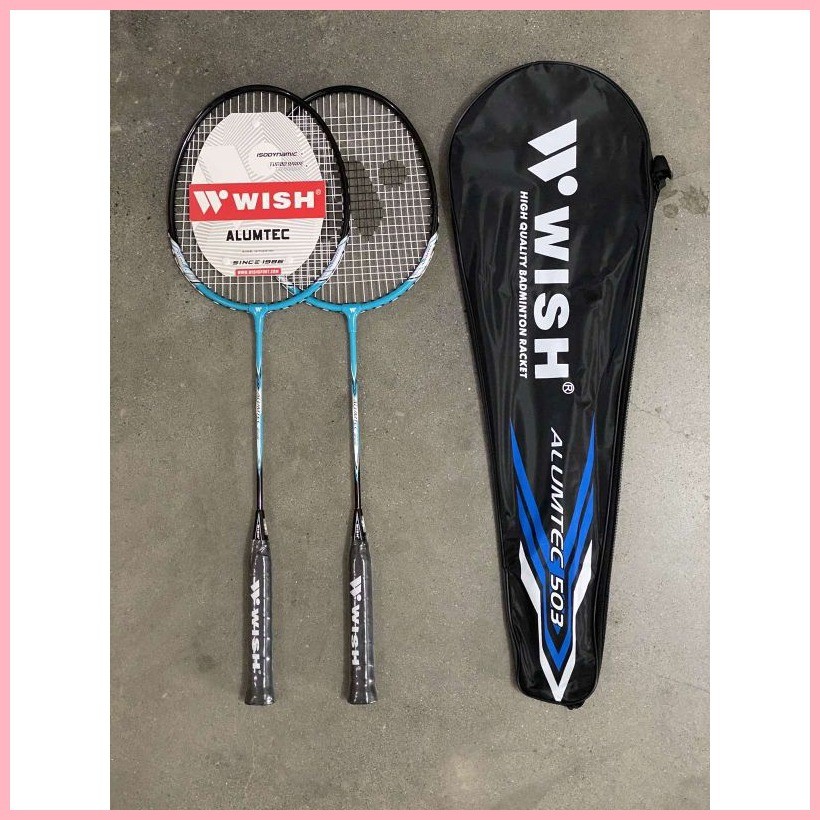 WISH BADMINTON RACKET ALUMTEC (doubles 2pc) | Shopee Philippines