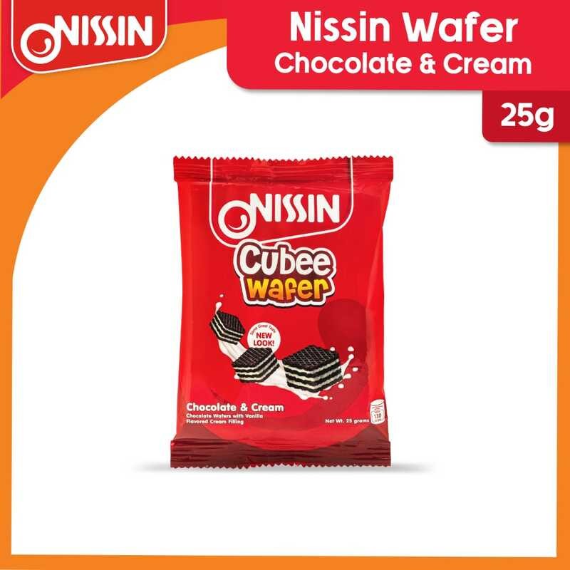 Nissin Cubee Wafer Chocolate & Cream 25G | Shopee Philippines