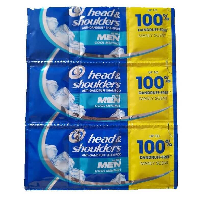 Head & Shoulders Men Ultra Cool Menthol Anti-Dandruff Shampoo 12Ml (12 ...