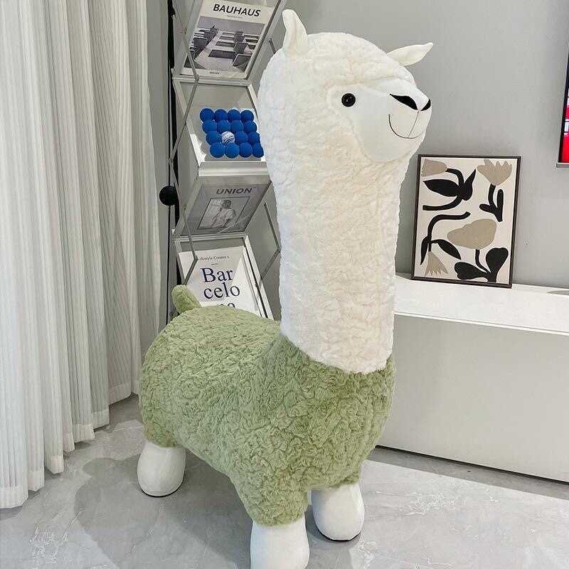 Alpaca Plush Seat Doll Living Room Bedroom Floor Home Decoration New ...