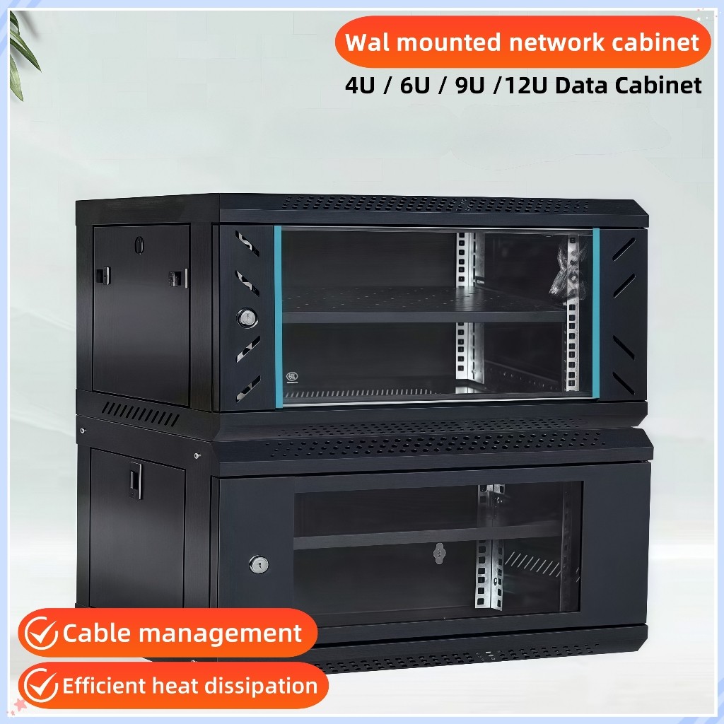 Wall mounted cabinet 4U 6U 9U 12U Data Cabinet |for CCTV | Network Cabinet | Shopee Philippines
