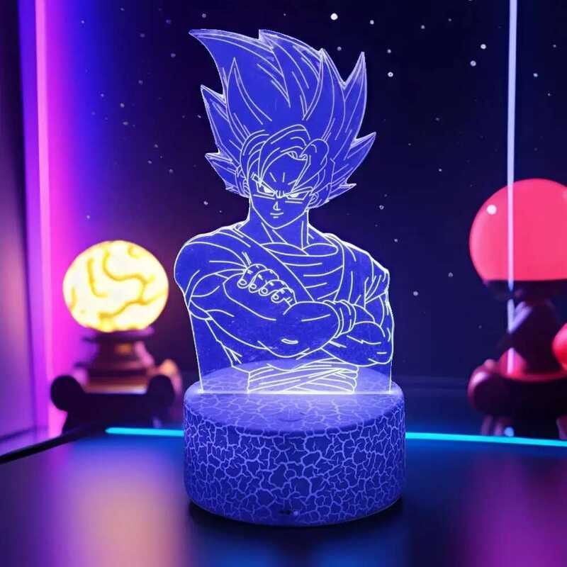 29 Dragon Ball Z Anime Figures Goku Figure Vegeta Gohan 3D Lamp PVC ...
