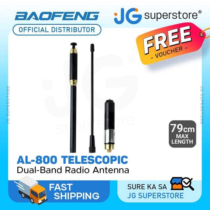 Baofeng Al-800 Sma-Female High Gain Telescopic Dual Band Extendable ...