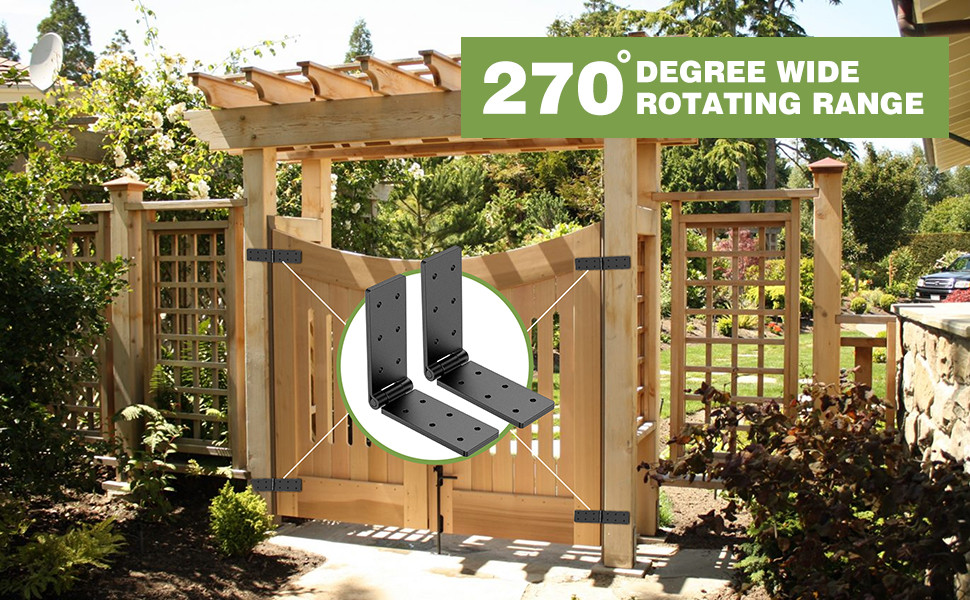 270-Degree Fold Flat Hinges,Folding Butt Hinges,Heavy Duty Gate Hinge ...