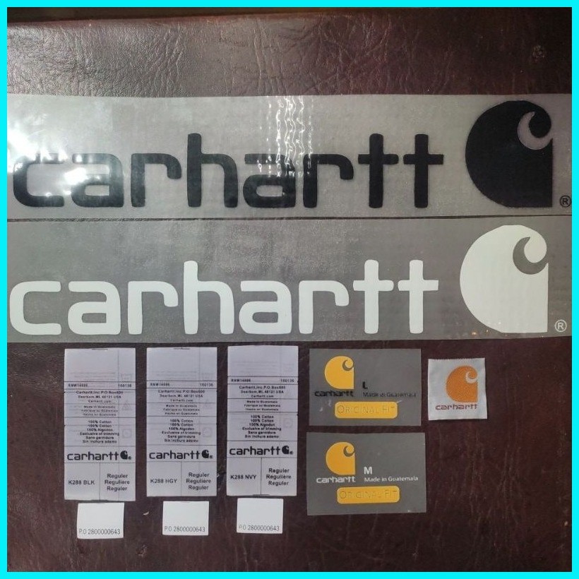 HITAM Set Tag Label And Tag Wash Hoodie Carhartt Color Gray, Black ...