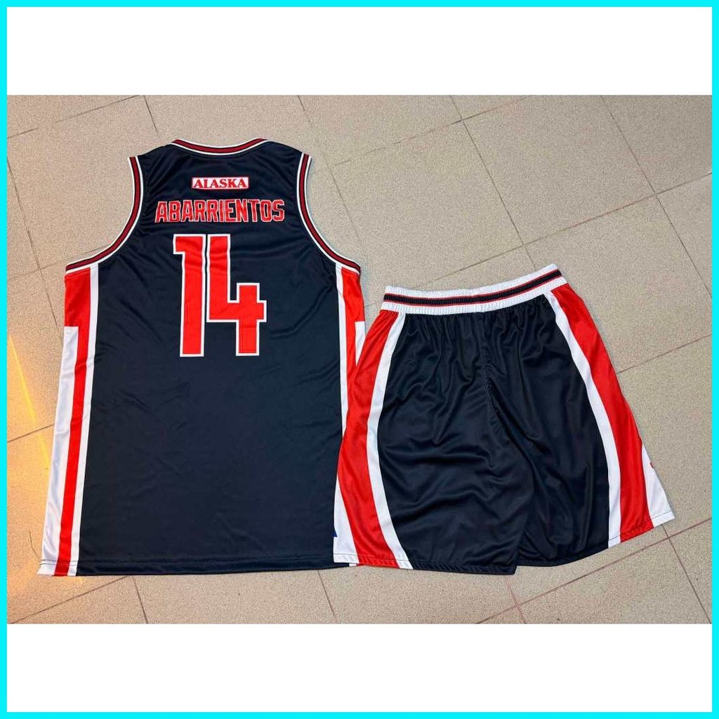 PBA RETRO JERSEY | ALASKA ACES JOHNNY ABARRIENTOS #14 RED/BLACK JERSEY ...