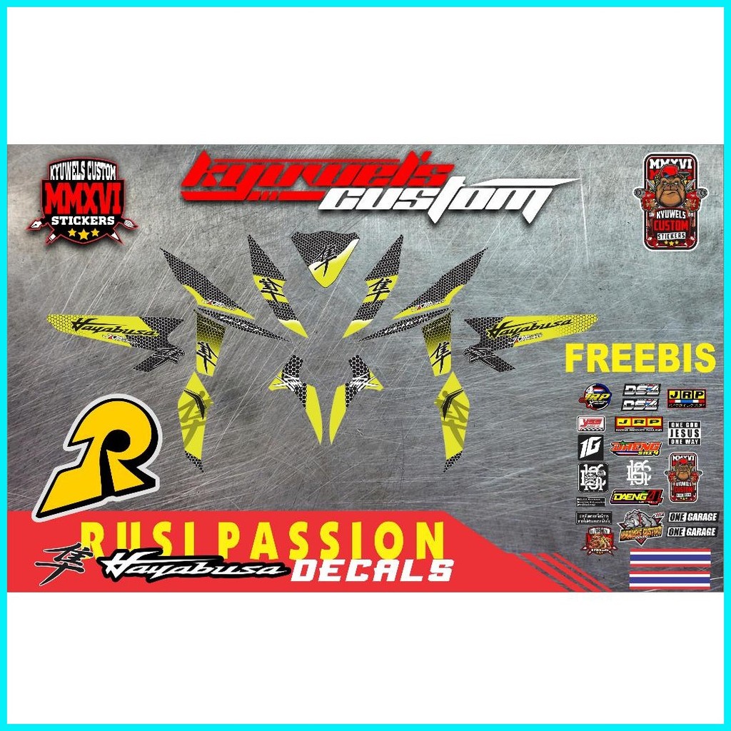 RUSI PASSION SC125 HAYABUSA DECAL STICKER | Shopee Philippines