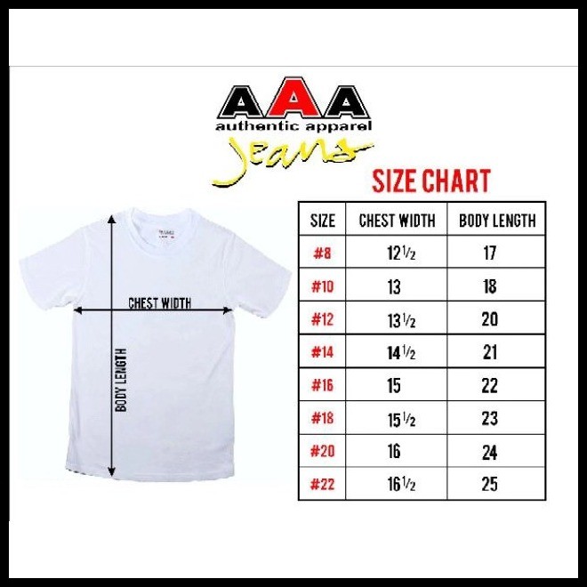 WARDROBE COLLECTION ROUND NECK T-SHIRT AAA JEANS (UNISEX) | Shopee ...