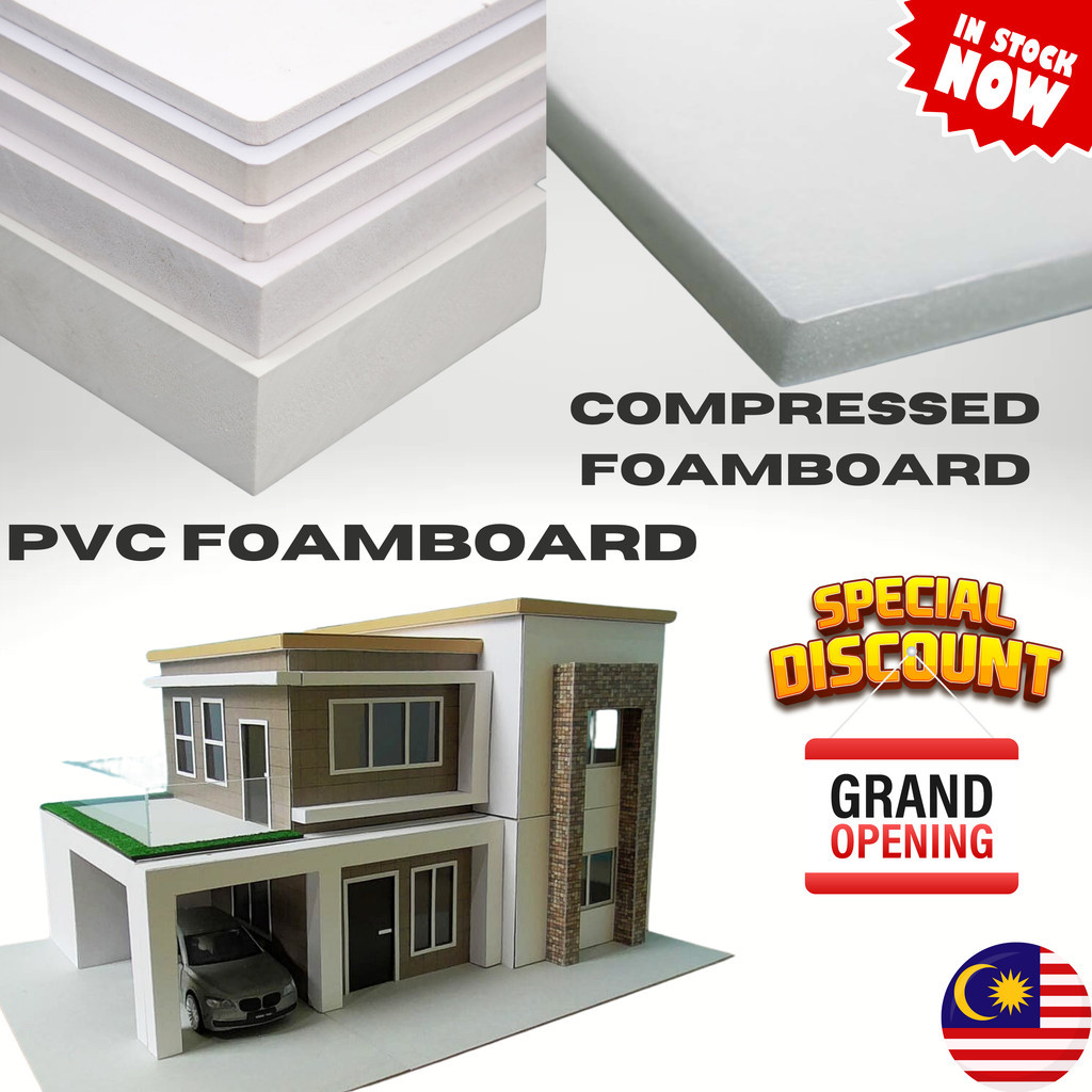PVC FOAMBOARD MODELLING BOARD PAPAN REKA BENTUK White PVC Foam Board ...