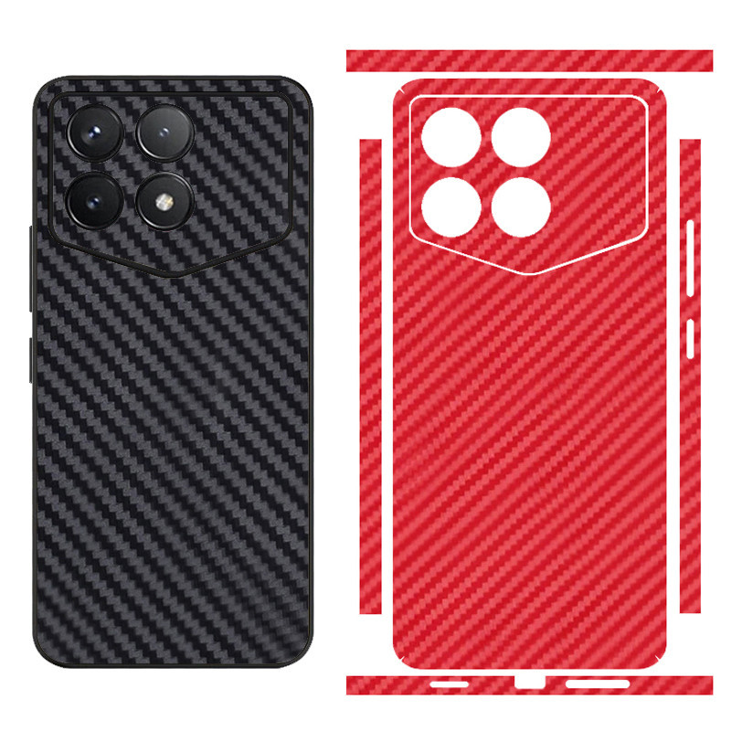 3D Carbon Fiber Skin Grain Full Body Phone Protector Sticker For Xiaomi ...