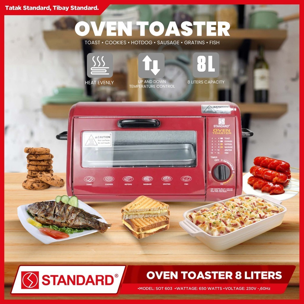 Standard Oven Toaster 8L Wide Capacity | Shopee Philippines